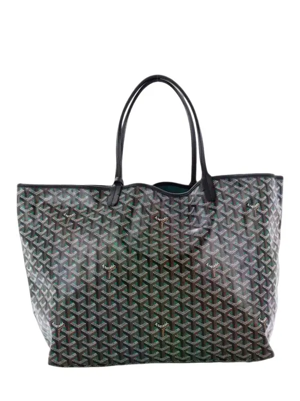 Goyard Saint Louis Claire Voie Coated Canvas Gm Tote Bag - Black