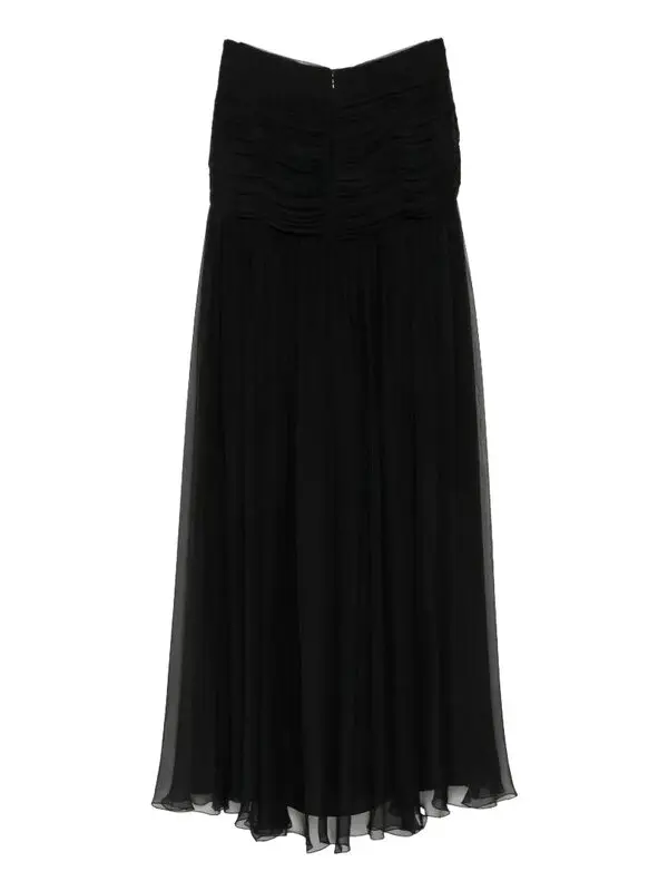 Zuhair Murad Draped Slit Skirt - Black