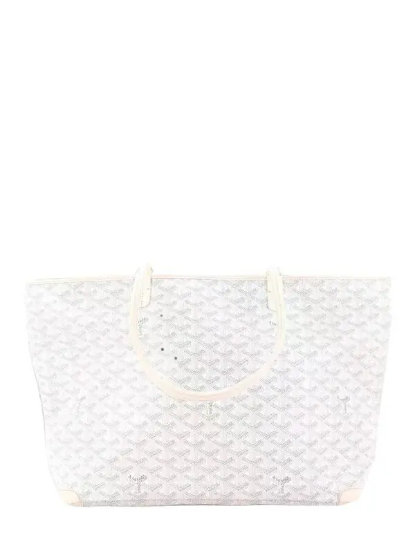 Goyard Artois Coated Canvas Mm Tote Shoulder Bag - White