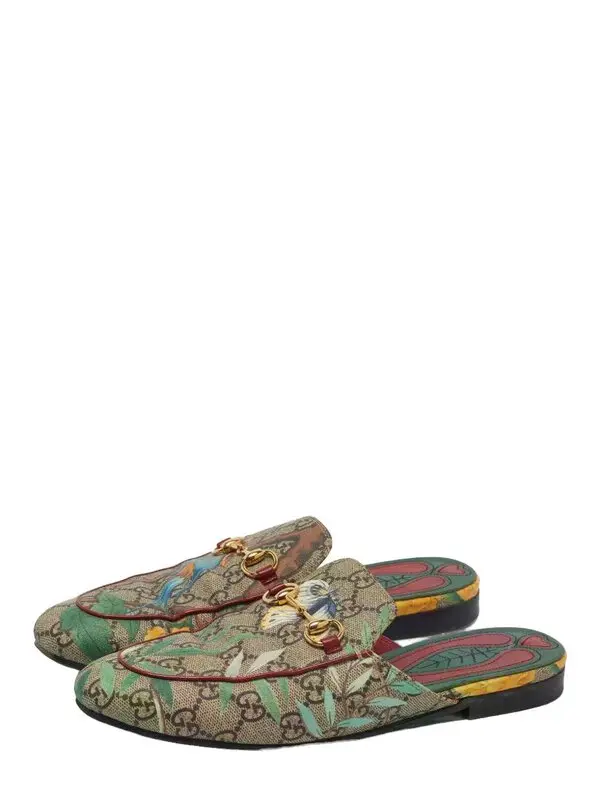 Gucci Princetown Horsebit Mules - Brown