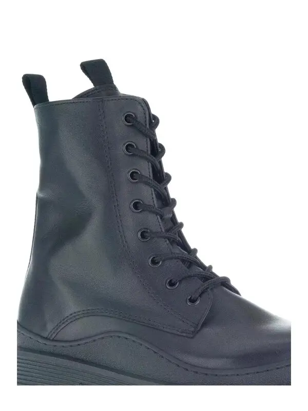 Gabor Leather Lace-up Boots - Blue