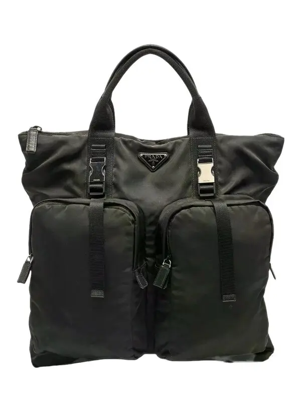 Prada Multi-pocket Convertible Backpack - Black
