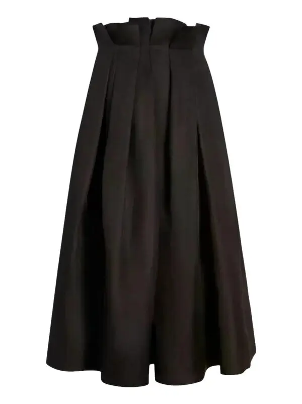 Khaite Astrid Midi Skirt - Black