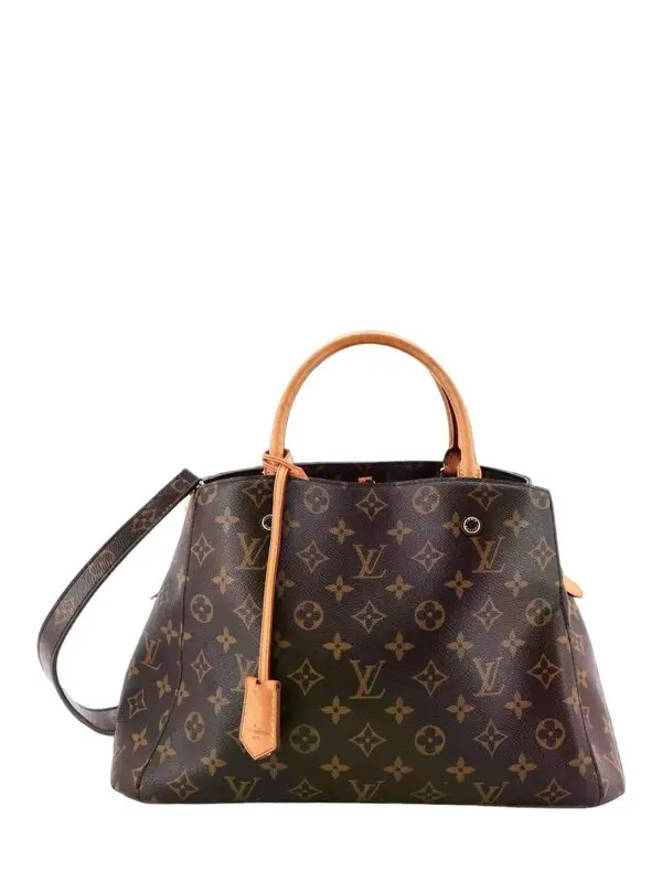 LOUIS VUITTON Montaigne Monogram Canvas Mm Tote Bag - Brown