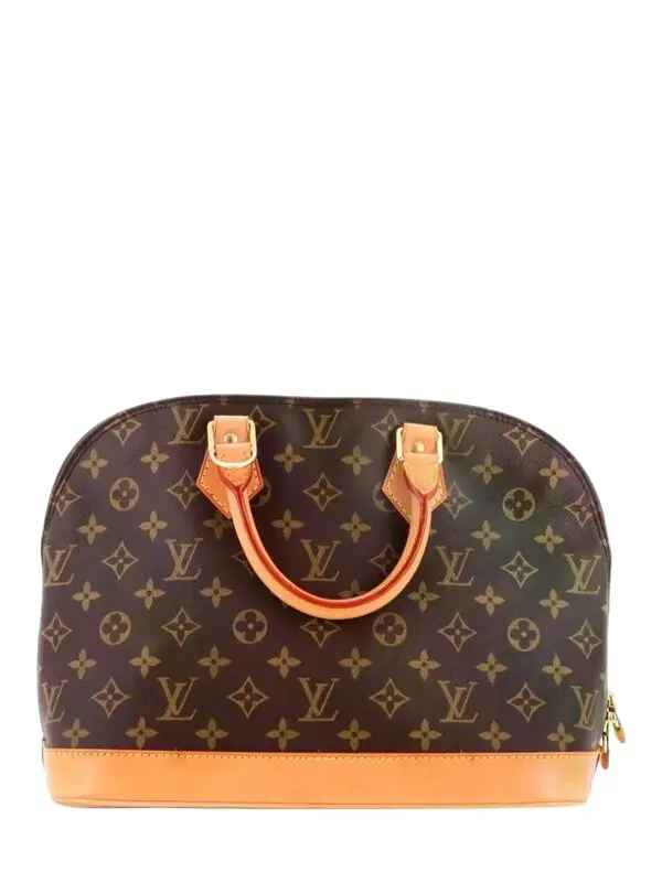 LOUIS VUITTON Monogram Canvas Alma Handbag Satchel - Brown