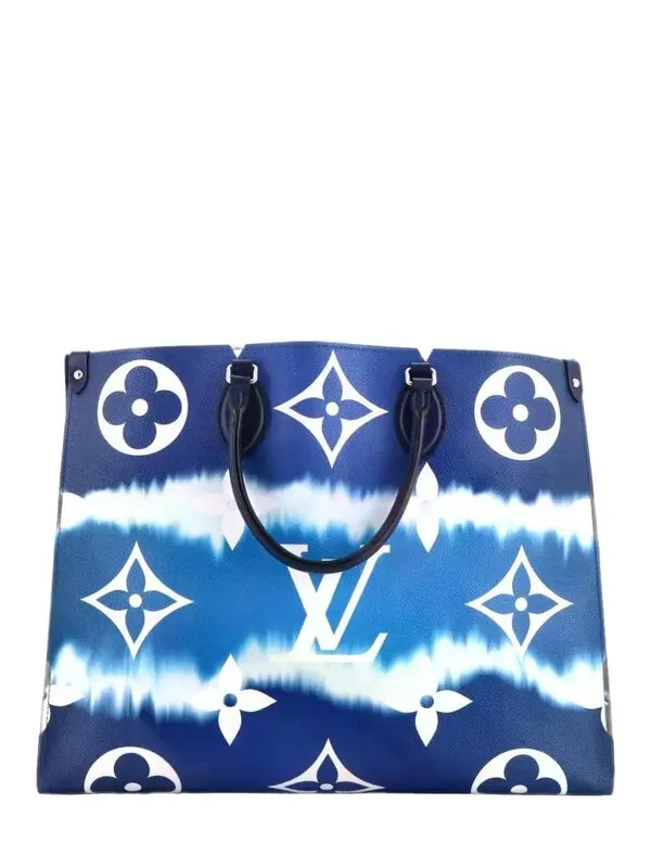 LOUIS VUITTON Onthego Limited Edition Escale Monogram Giant Gm Tote Bag - Blue