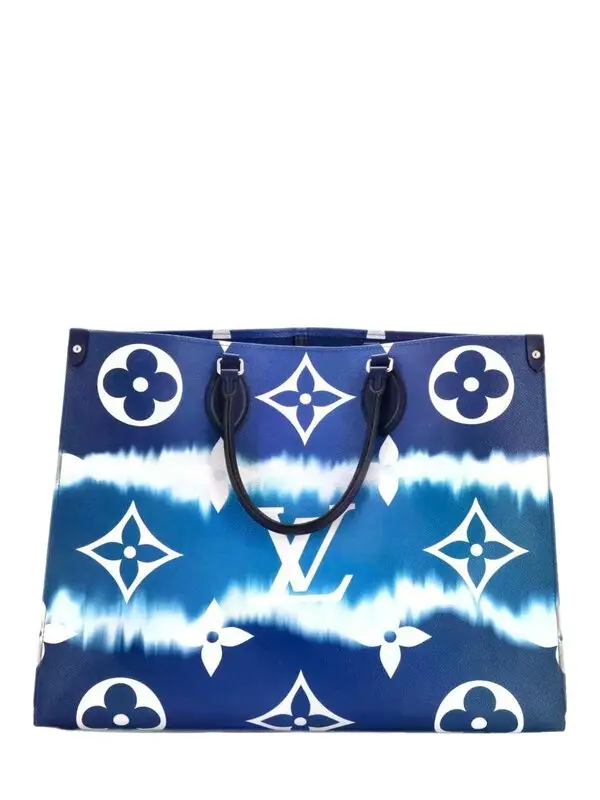 LOUIS VUITTON Onthego Limited Edition Escale Monogram Giant Gm Tote Bag - Blue