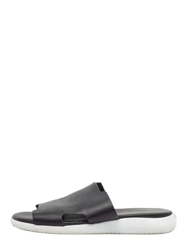 Hermès Emblème Flat Sandals - Black
