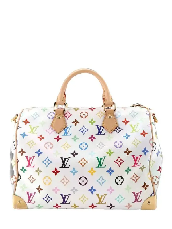 LOUIS VUITTON X Takashi Murakami Speedy Soft Bandouliere Bag Monogram Multicolor 30 Satchel - Multicolour