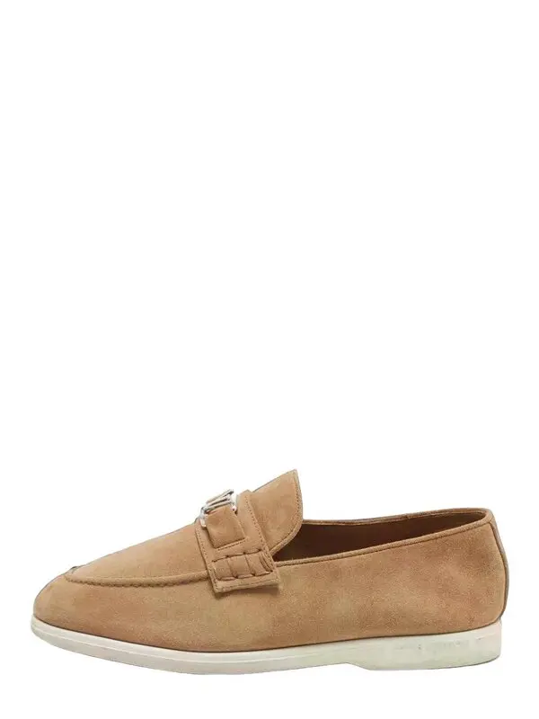 LOUIS VUITTON Estate Suede Loafers - Brown