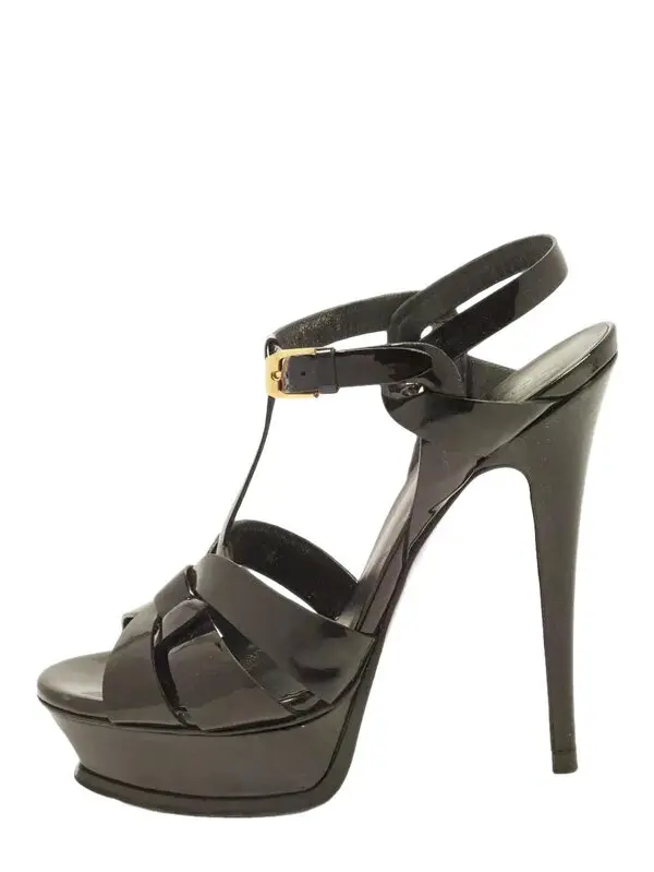 Saint Laurent Tribute Platform Sandals - Black