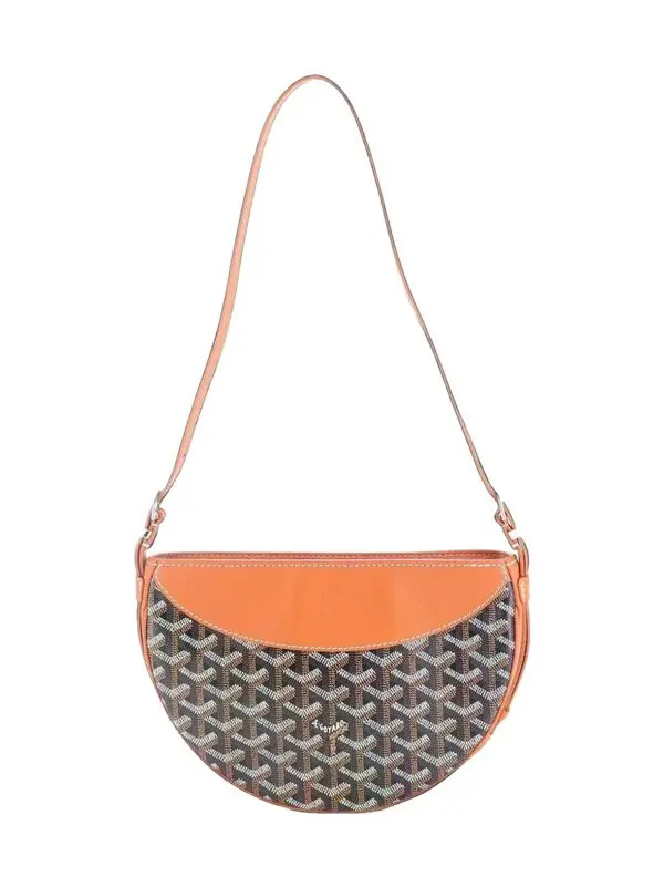 Goyard Coated Canvas And Leather Hirondelle Shoulder Bag - Brown