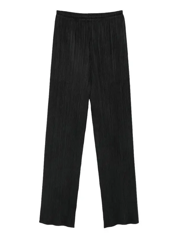 Issey Miyake 2000s Pleated Trousers - Black