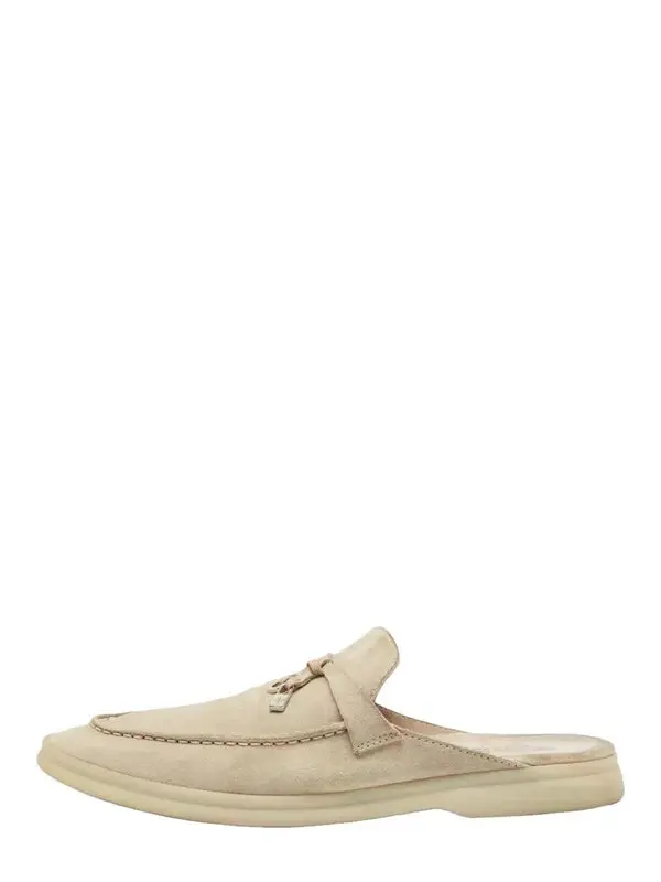 Loro Piana Babouche Charms Walk Flat Mules - Neutrals