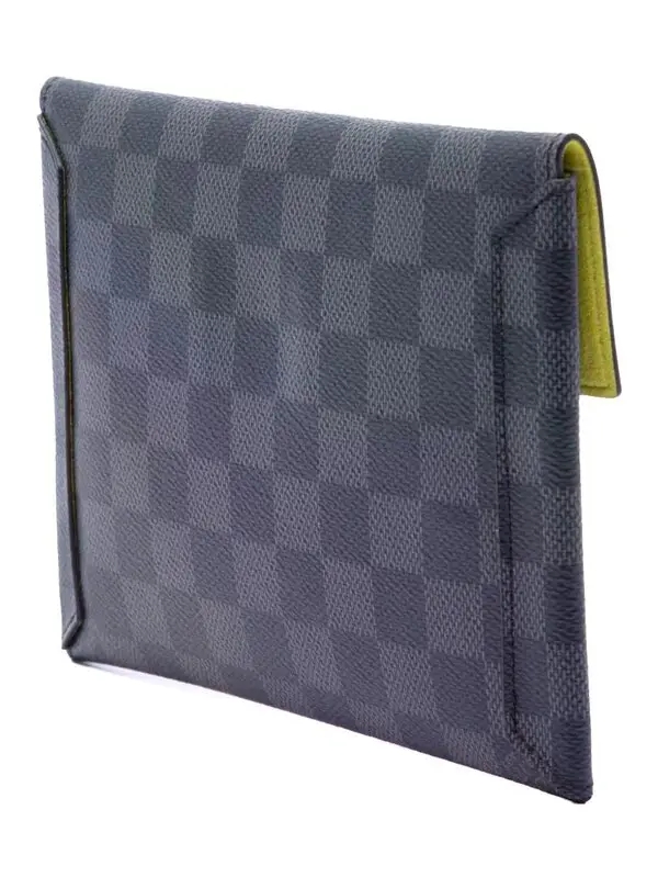 LOUIS VUITTON Damier Graphite Alpha Pochette Mm Clutch Bag - Black