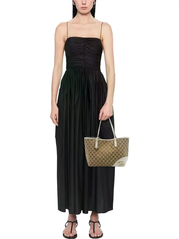 Gucci Gg Canvas New Britt Tote Bag - White