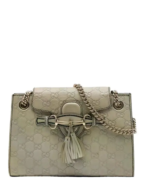 Gucci Small Ssima Emily Shoulder Bag - Grey
