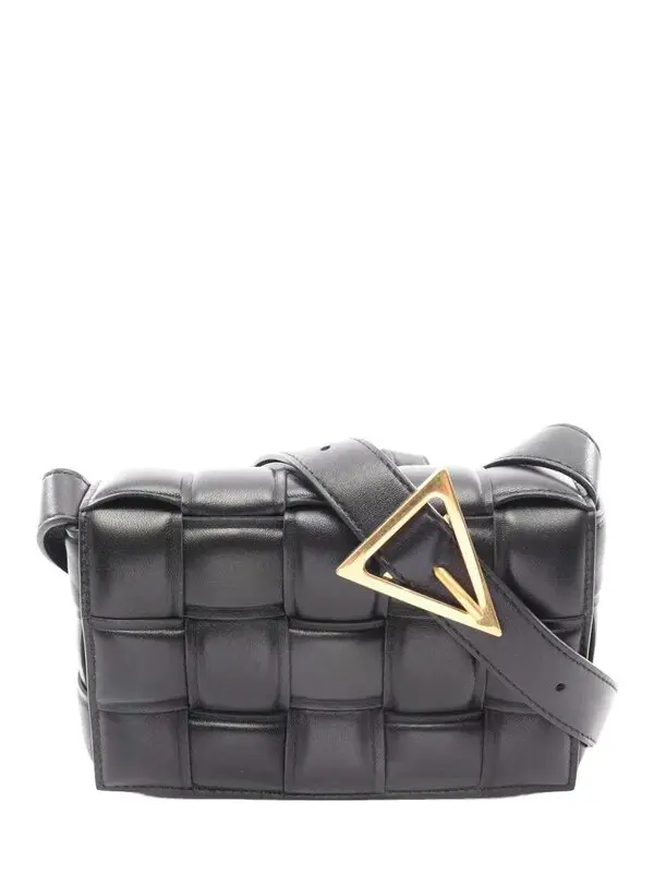 Bottega Veneta Nappa Intrecciato Padded Cassette Crossbody Bag - Black