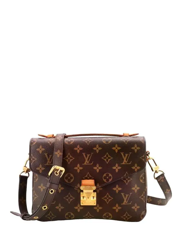 LOUIS VUITTON Monogram Canvas Pochette Metis Crossbody Bag - Brown
