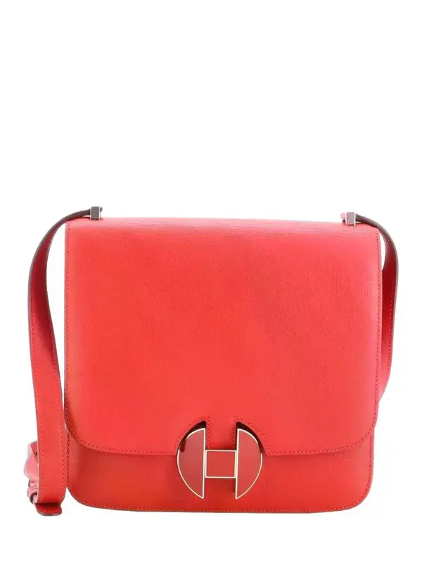 Hermès 2002 Evercolor 20 Shoulder Bag - Red