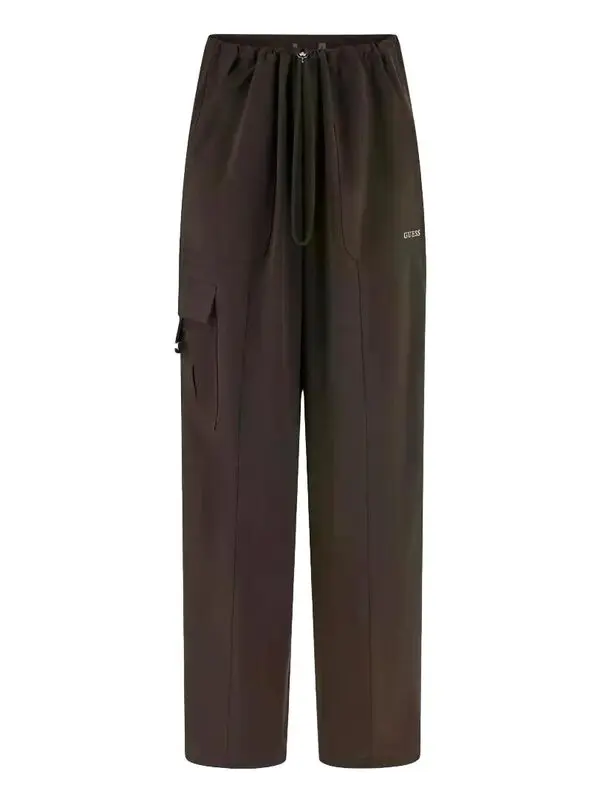Guess Wide-leg Cargo Pants - Brown