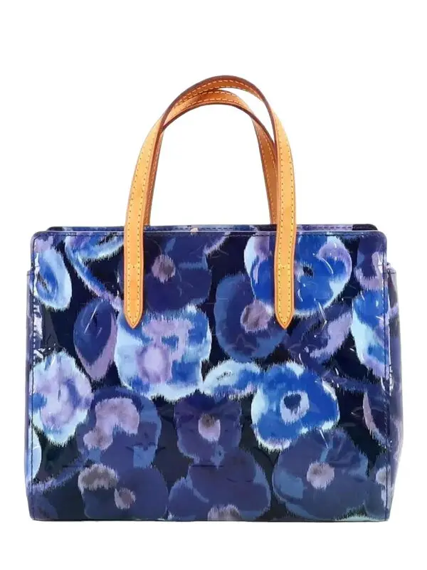 LOUIS VUITTON Catalina Handbag Limited Edition Monogram Vernis Ikat Bb Tote Bag - Blue