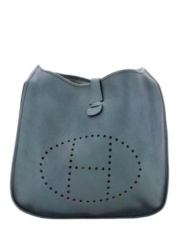Hermès Evelyne Bag Gen Iii Clemence Tgm Crossbody Bag - Blue