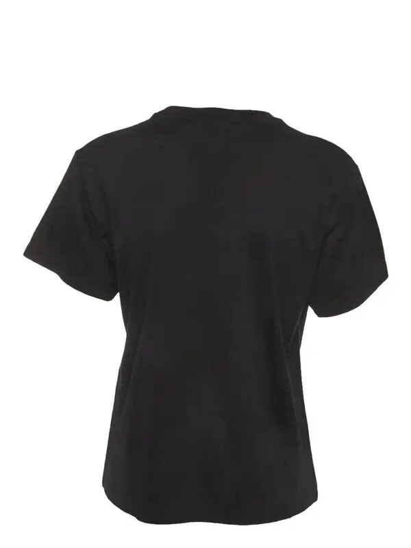 LOUIS VUITTON Graphic-print Chain-detail T-shirt - Black