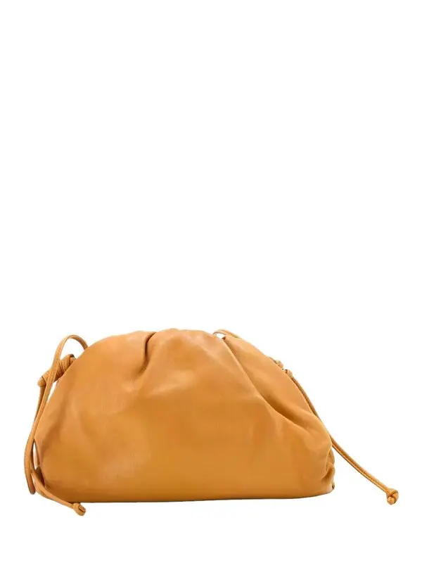 Bottega Veneta Leather Pouch Cross Body Bag - Brown
