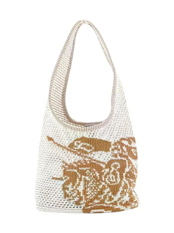 Burberry Ekd Crochet Small Shoulder Bag - Neutrals