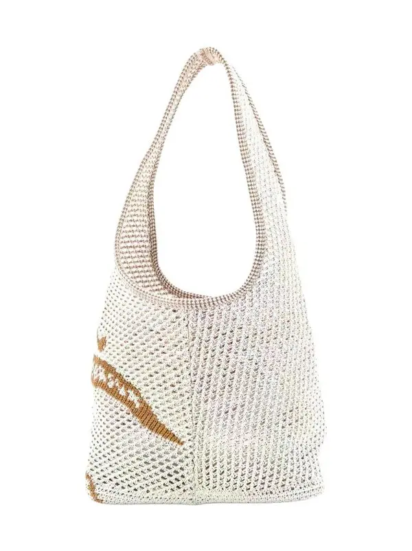 Burberry Ekd Crochet Small Shoulder Bag - Neutrals