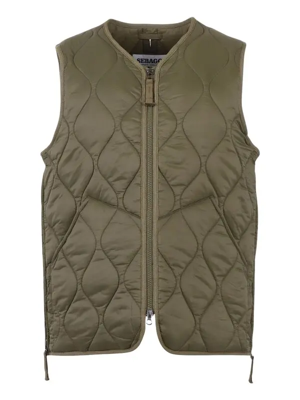 SEBAGO Plymouth Quilted Gilet - Green