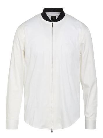 Armani Exchange Shirt Size Cotton, Elastane - White
