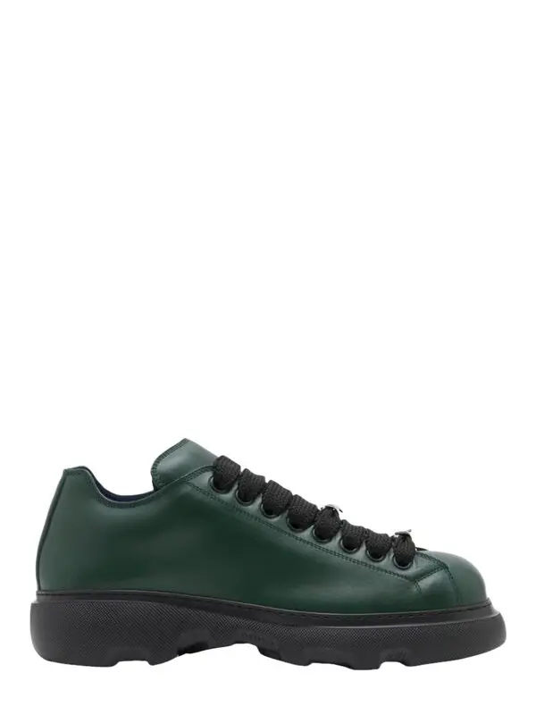 Burberry Round-toe Lace-up Sneakers - Green