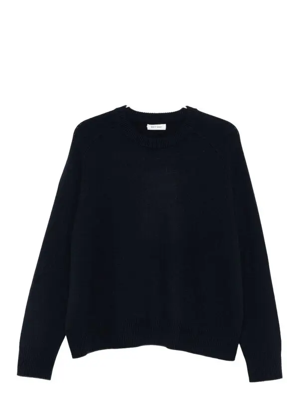 Soft Goat Wool Crewneck Jumper - Blue