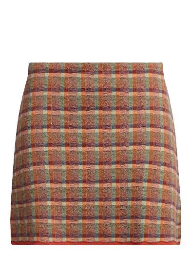 SIYU Merino Wool Mini Skirt - Orange