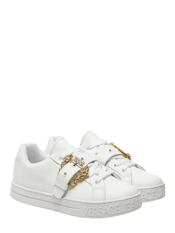 Versace Leather Sneakers - White