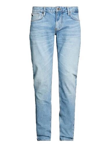 Emporio Armani Cotton Blend Tapered Denim - Blue