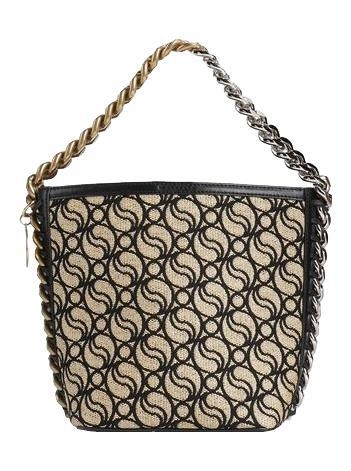 Stella McCartney Woven Textile Handbag - Black