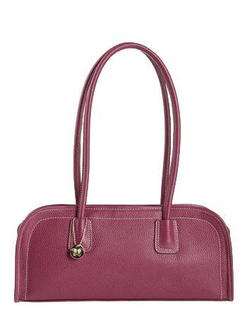 LAURA DI MAGGIO Leather Shoulder Bag - Purple