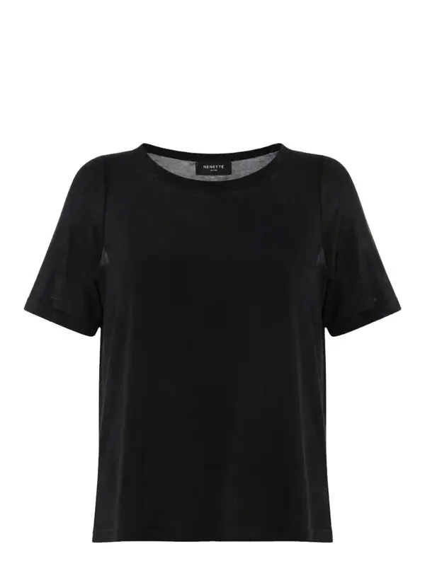NENETTE Maitai Semi-sheer T-shirt - Black