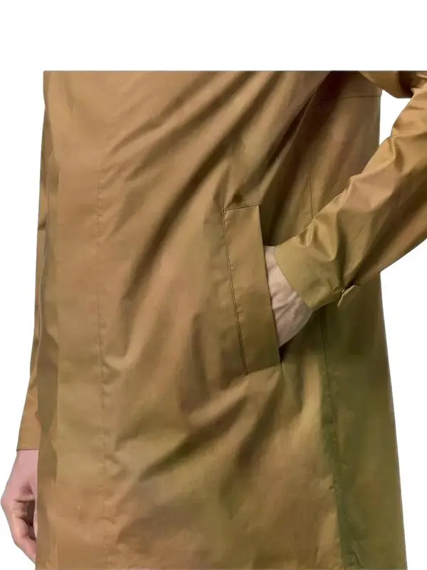 K-WAY Tommy Hooded Raincoat - Brown