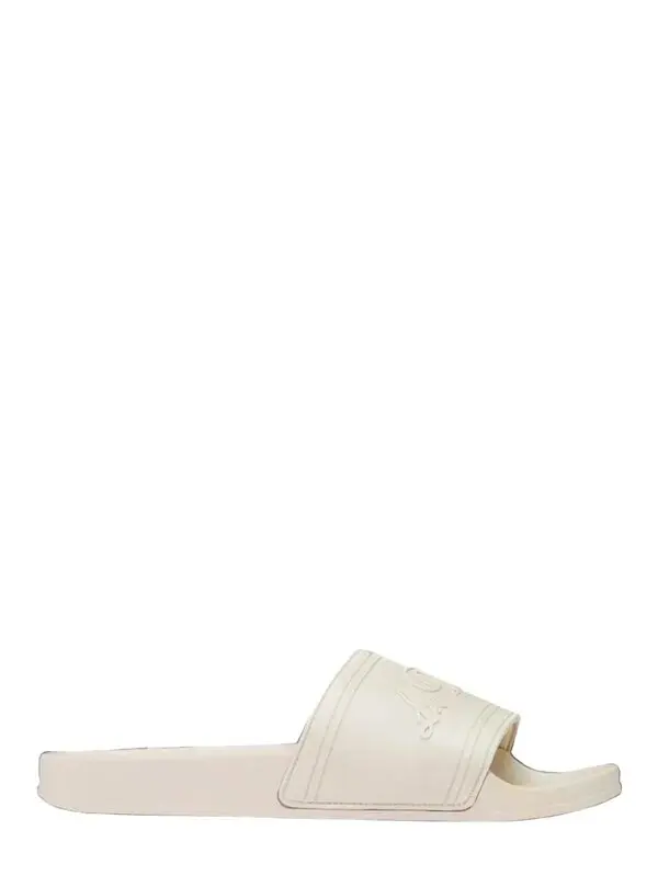 LES DEUX Wilton Logo-embossed Slides - Neutrals