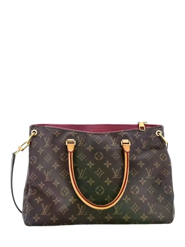 LOUIS VUITTON Monogram Canvas Pallas Tote Shoulder Bag - Pink