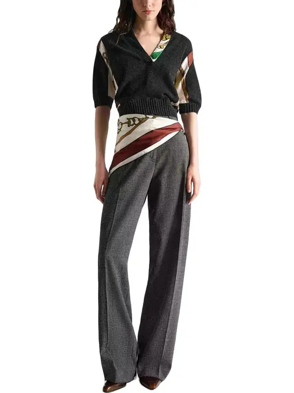 Dorothee Schumacher Short-sleeve Patchwork Top - Grey