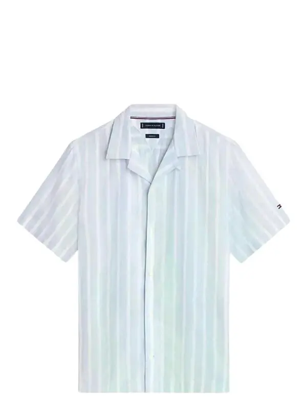 Tommy Hilfiger Striped Short-sleeve Shirt - Blue