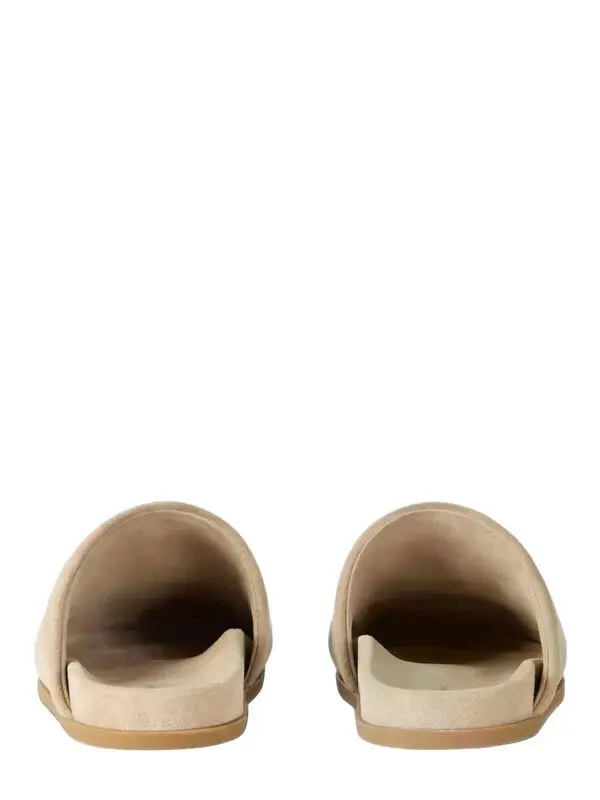 Givenchy Puffy Suede Mules - Neutrals