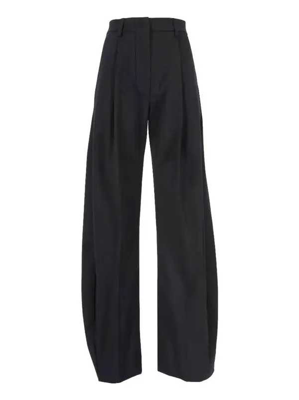 THELATEST Billie Pleated Wide-leg Trousers - Blue