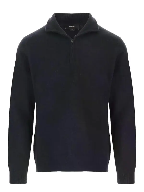 Vince Cashmere Half-zip Sweater - Blue