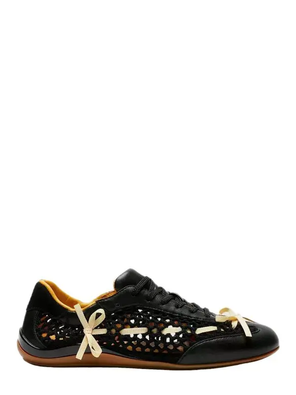 LILI CURIA Zola Bow-embellished Sneakers - Black